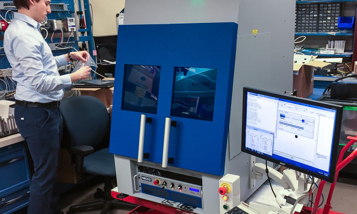 A photo story of Levergear's new robot etcher. - Lever Gear